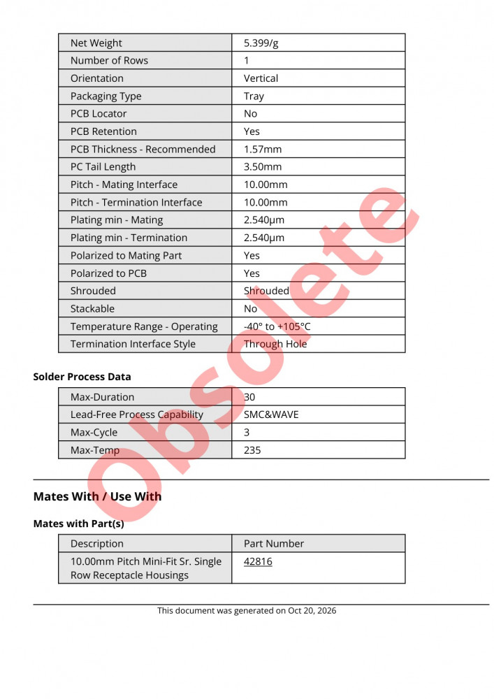 Technical document image 3 for MOLEX 469862121