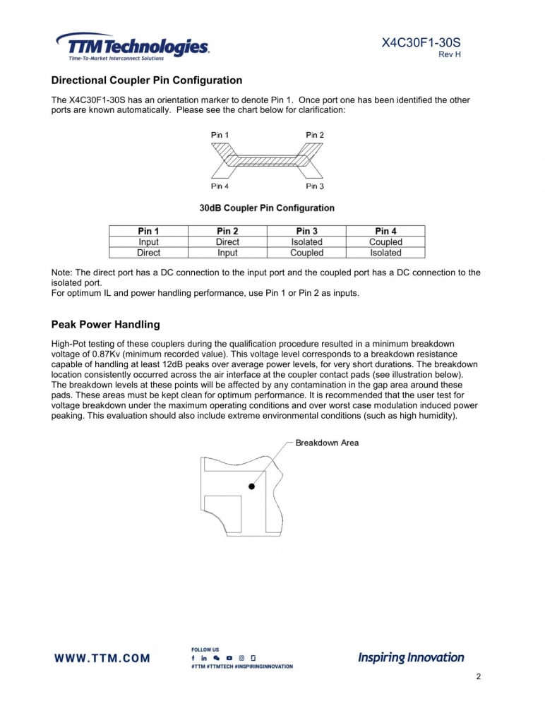 X4C30F1-30S datasheet page 2
