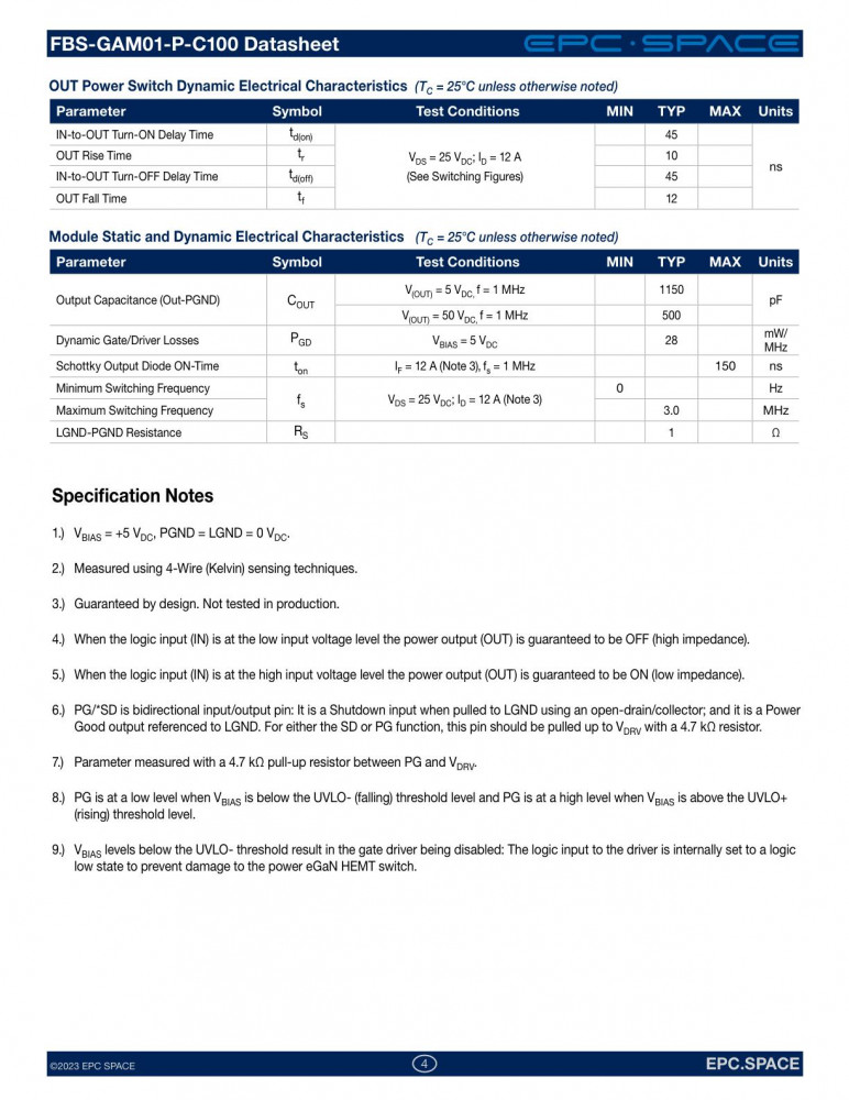 FBS-GAM01-P-C100 datasheet page 4