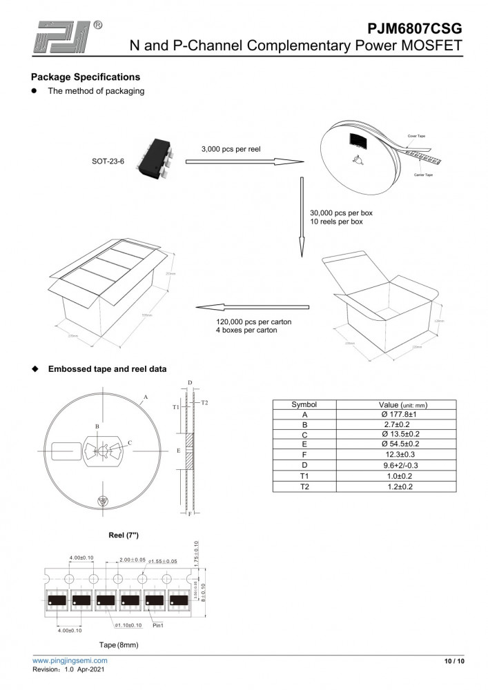 PJM6807CSG datasheet page 10