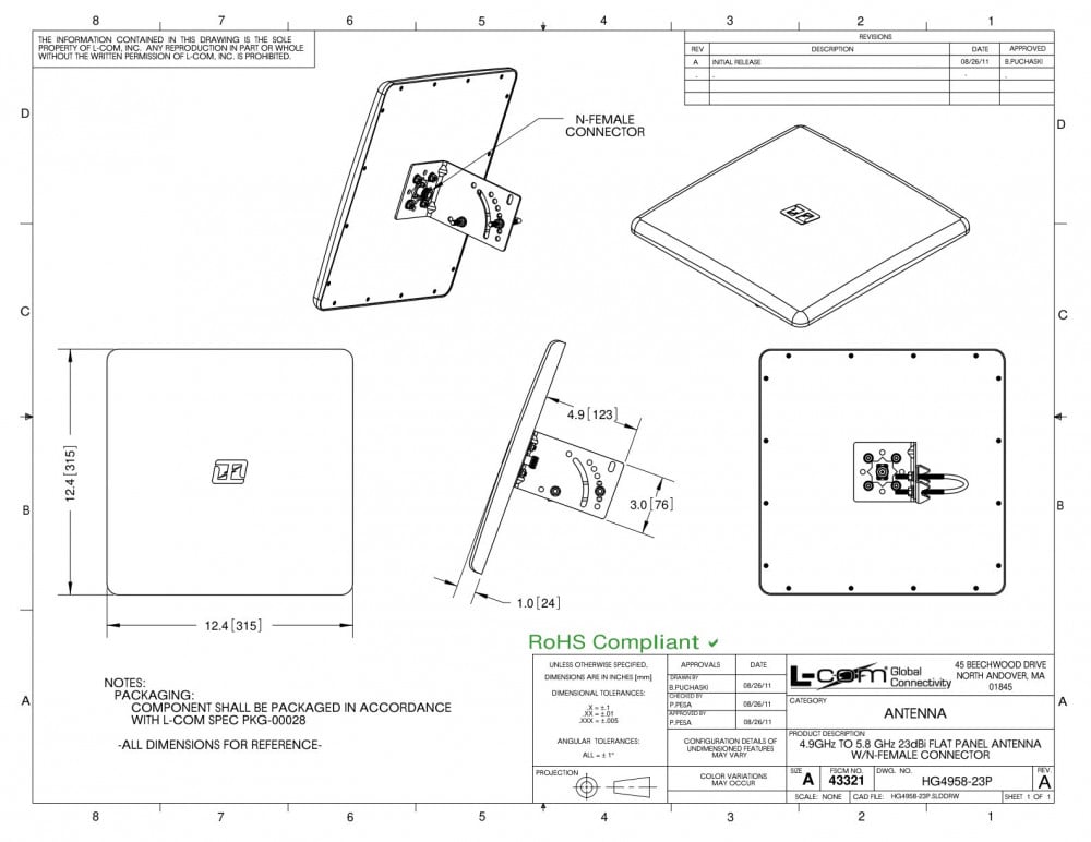 HG4958-23P technical documentation page