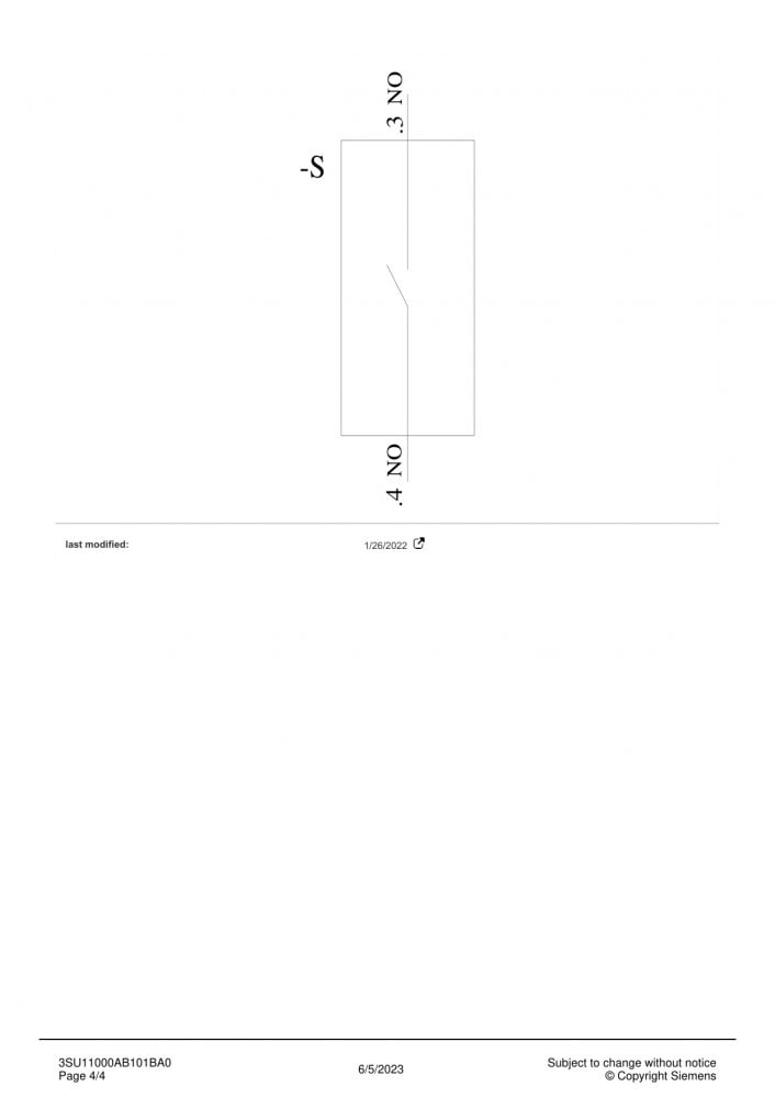 SIEMENS 3SU11000AB101BA0 datasheet page 4