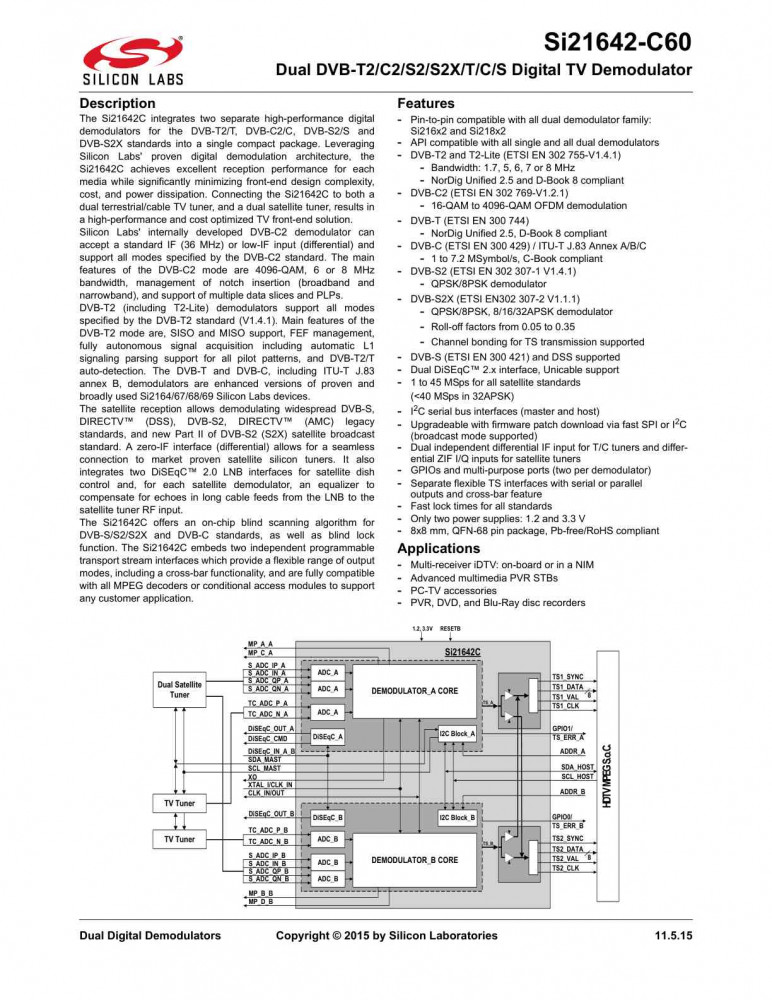 SI21642-C60-GMR technical document page 1