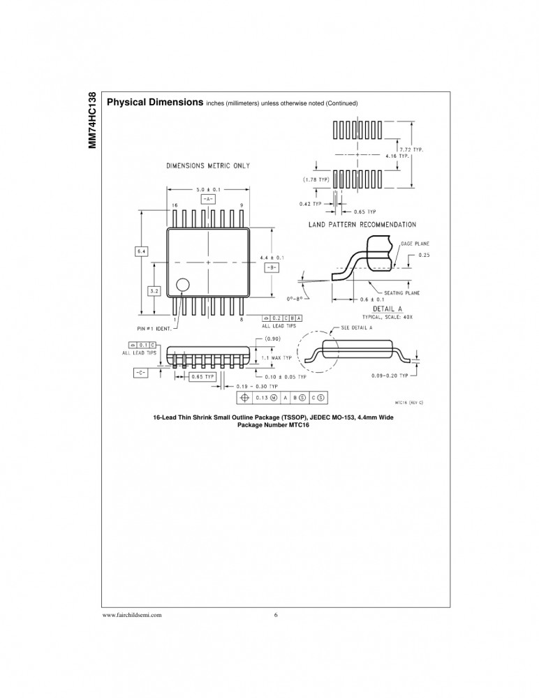 MM74HC138 datasheet page 6
