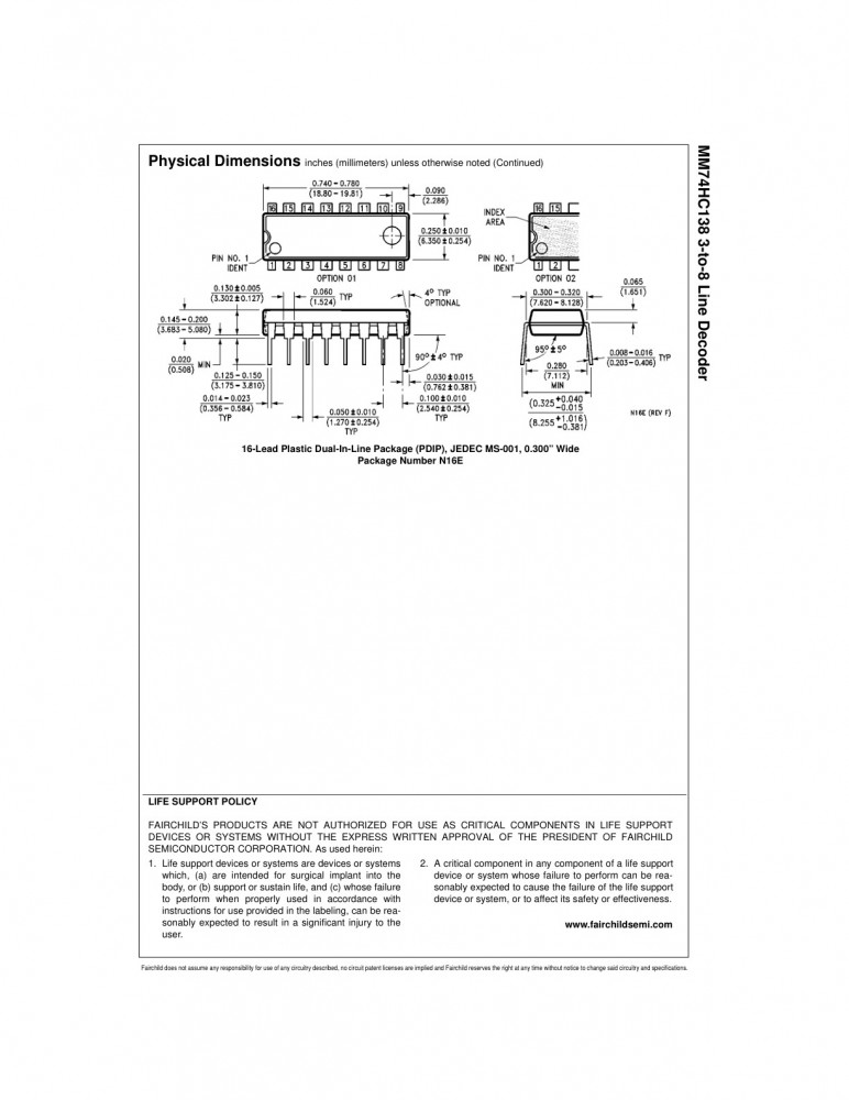 MM74HC138 datasheet page 7
