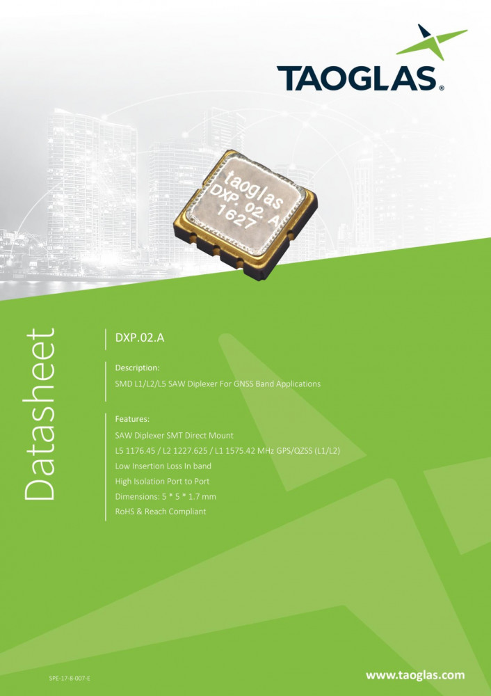 DXP.02.A datasheet page 1