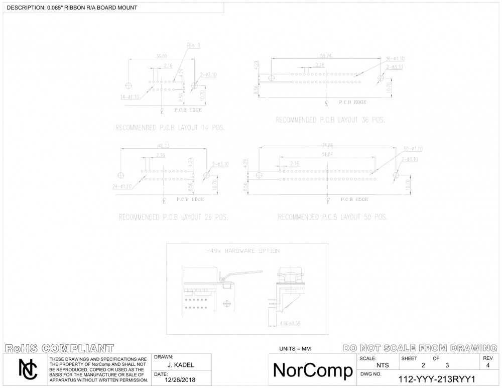 Connector drawing sheet 2