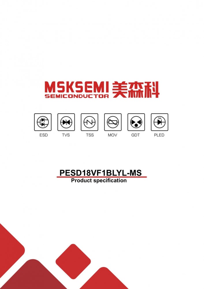 PESD18VF1BLYL-MS datasheet page 1