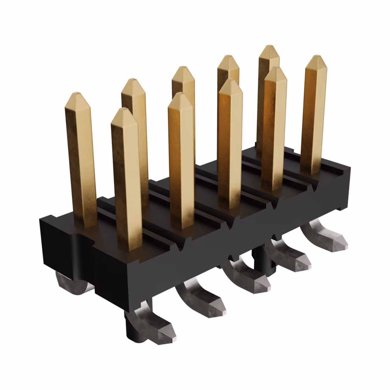 Milli-Grid Header, Vertical, Surface Mount, 42 Circuits, 0.76µm Gold (Au) Plating, Mating Pin Length 3.80mm, with Pegs, Tube, Lead-Free