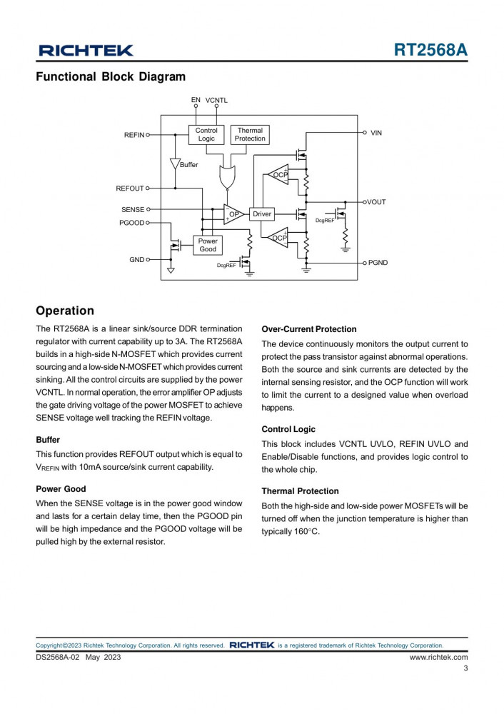 RT2568A datasheet preview, page 3