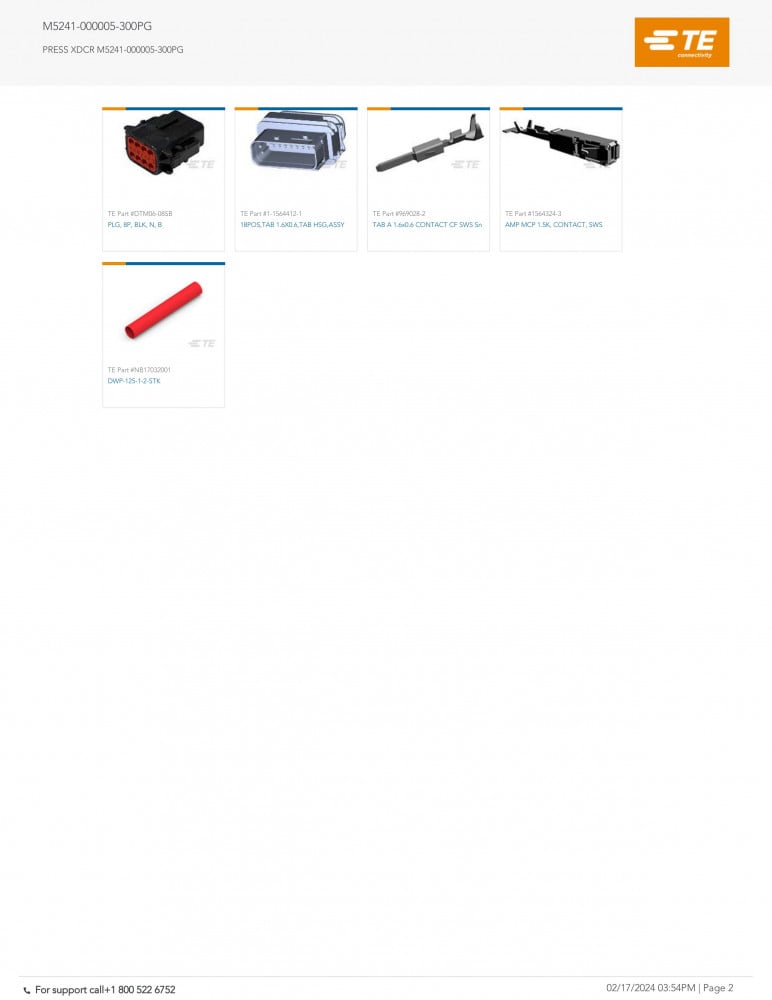 M5241-000005-300PG technical document page 2