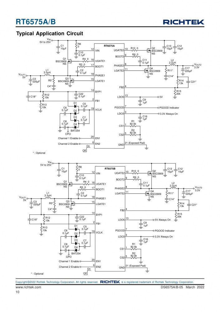 RT6575BGQW datasheet page 10
