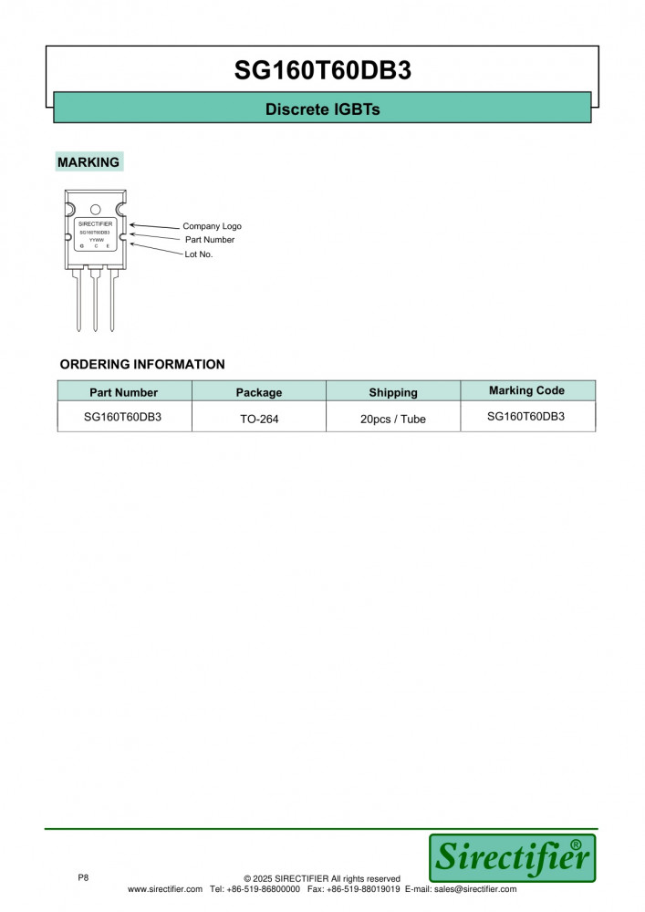 SG160T60DB3 datasheet page 8