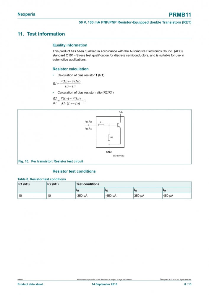 PRMB11Z technical document page 8
