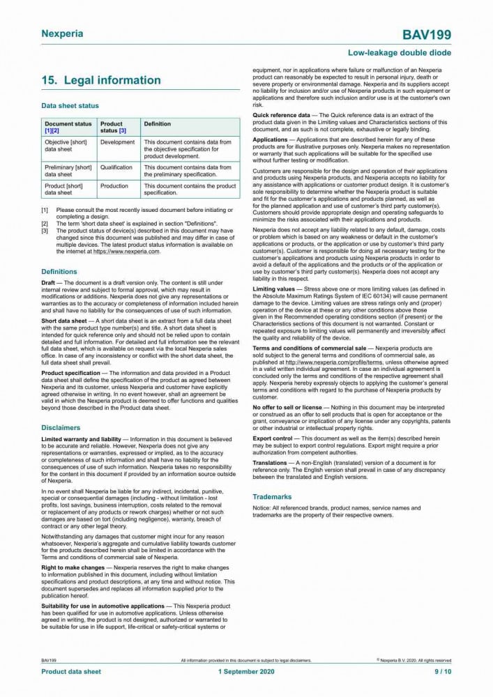 BAV199,215 datasheet page 9