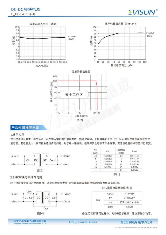 EVISUN F0509XT-1WR3 datasheet page 5