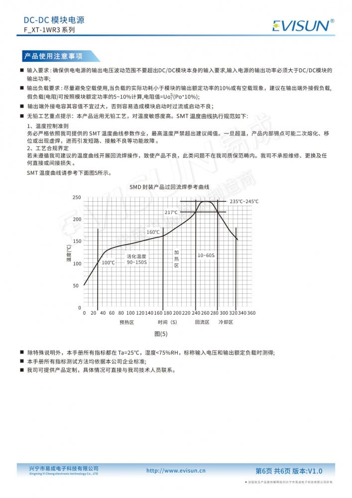 EVISUN F0509XT-1WR3 datasheet page 6
