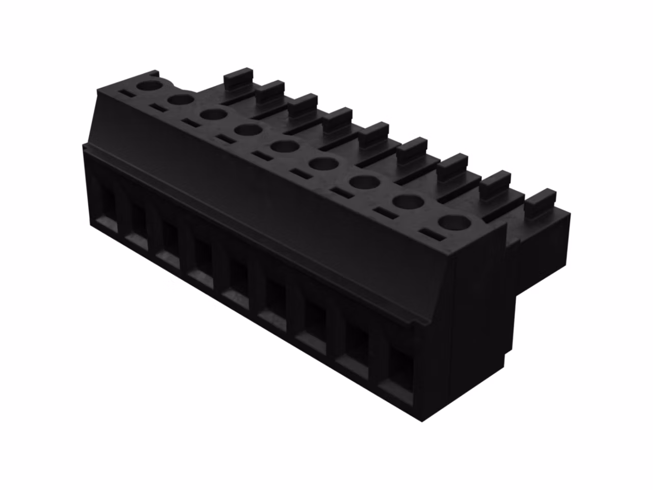 3.81mm Pitch Eurostyle Horizontal Plug, with Reverse Imprinting, Black, 9 Circuits for sale