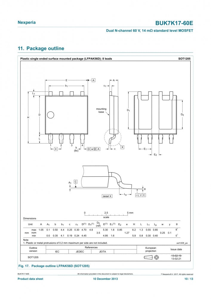 BUK7K17-60EX datasheet page 10