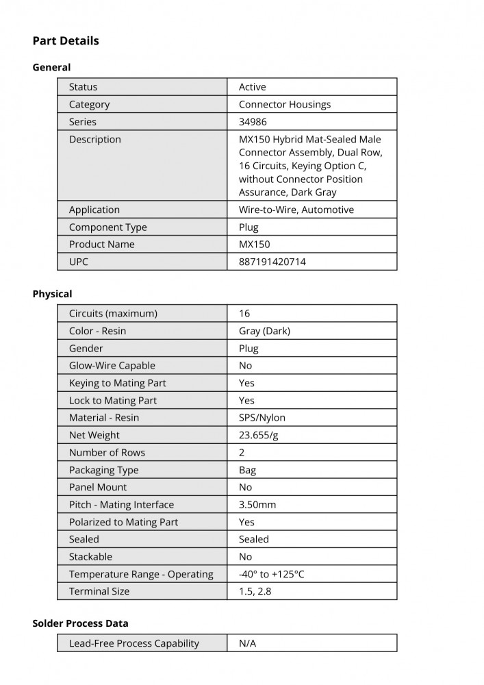 MOLEX 349861959 product document preview, page 2