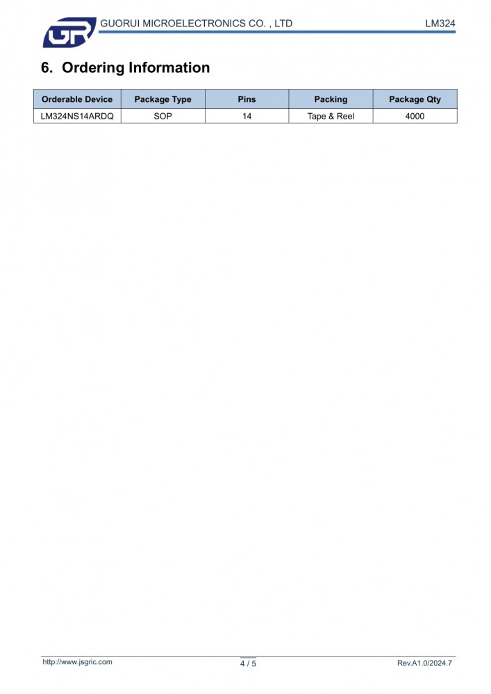 LM324NS14ARDQ datasheet page 4