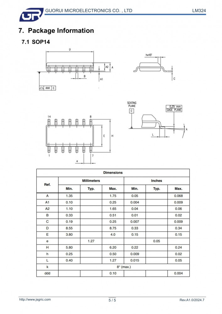 LM324NS14ARDQ datasheet page 5