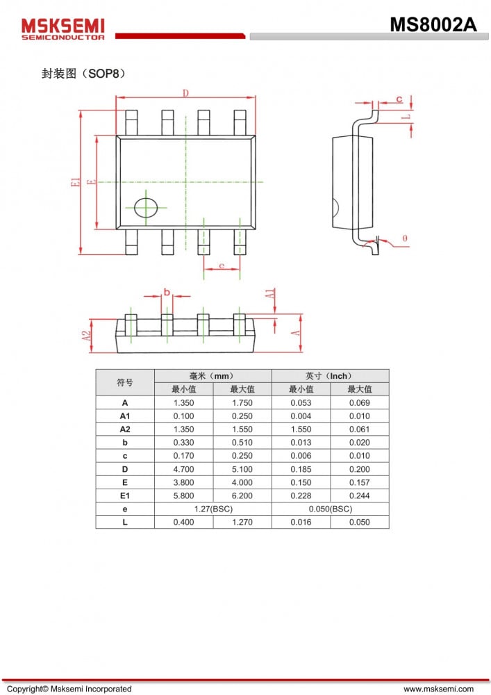 MS8002A datasheet page 8