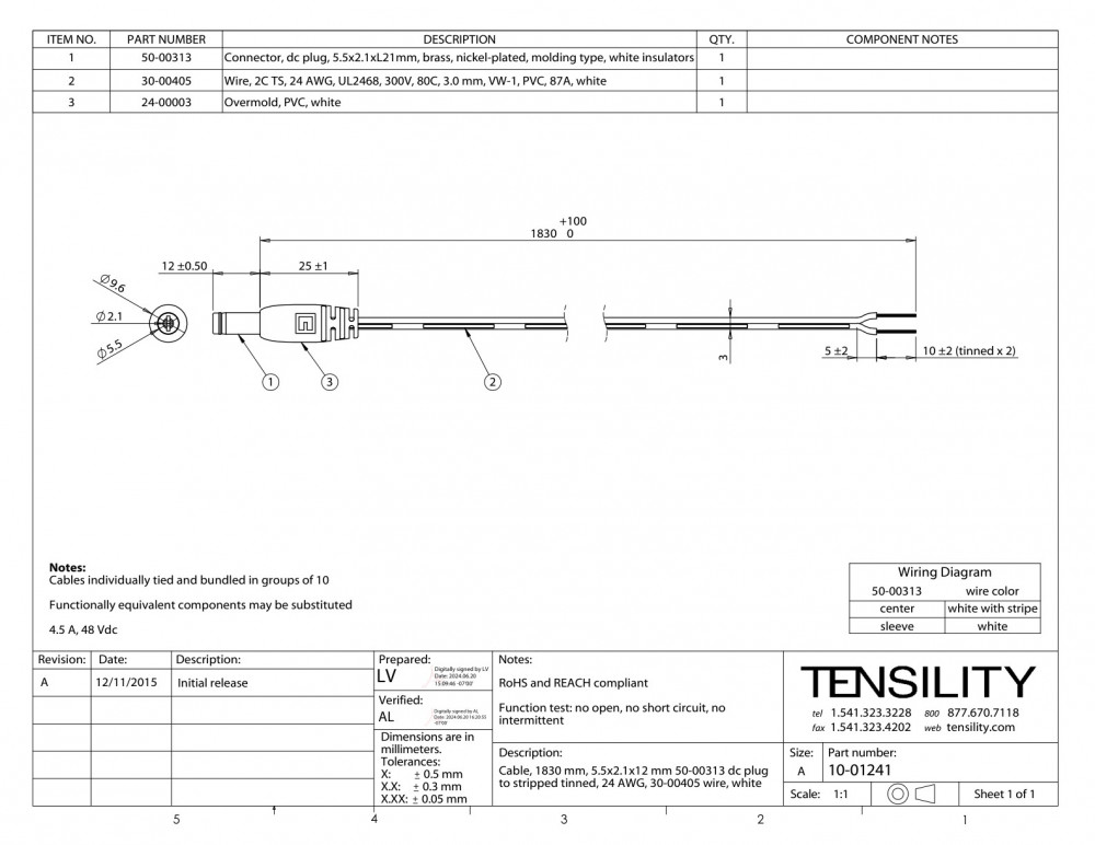 10-01241 cable assembly drawing preview