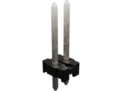 KK 396 Breakaway Header, Vertical, 2 Circuits, Matte Tin (Sn) Plating, Pin Length 22.71mm (.894