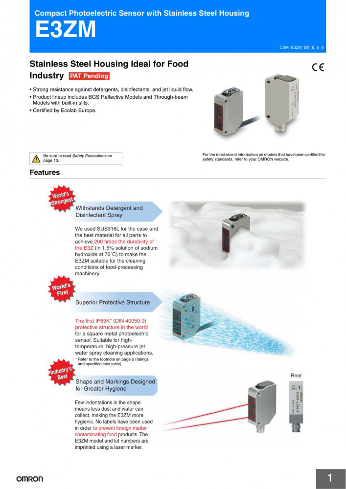 E3ZM documentation page 1