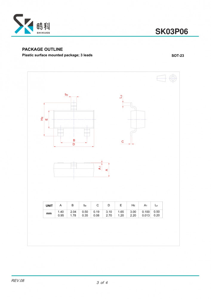 SK03P06 datasheet page 3