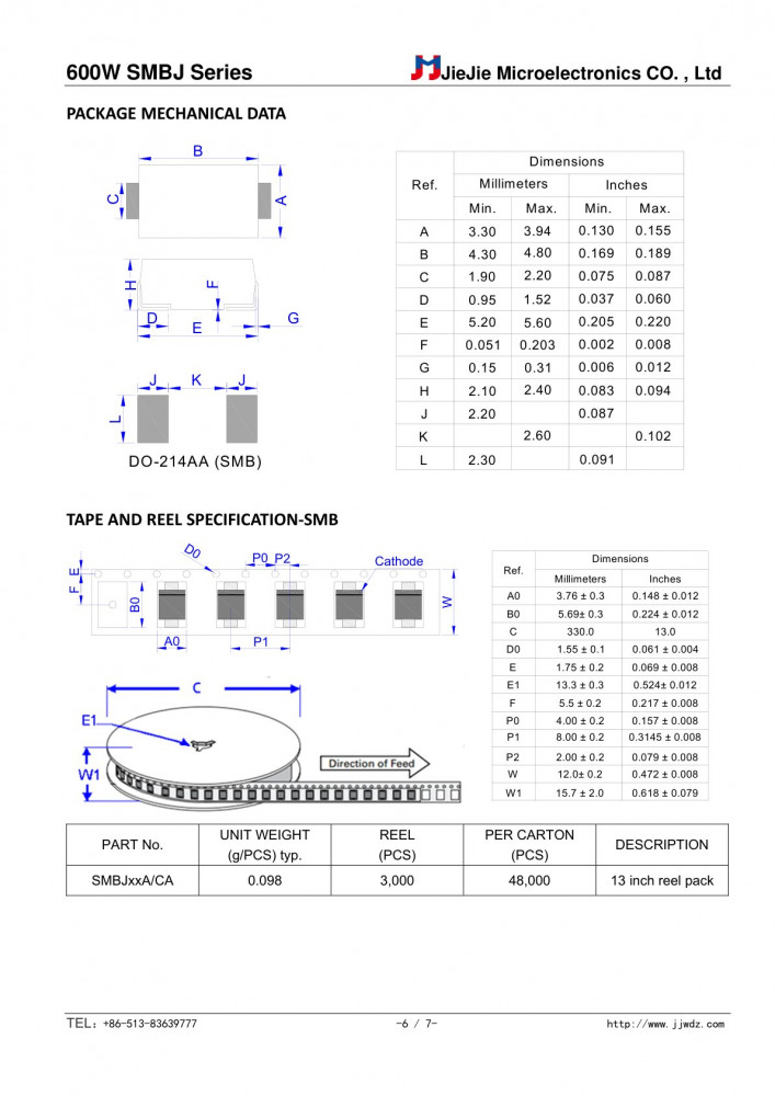 SMBJ series datasheet page 6