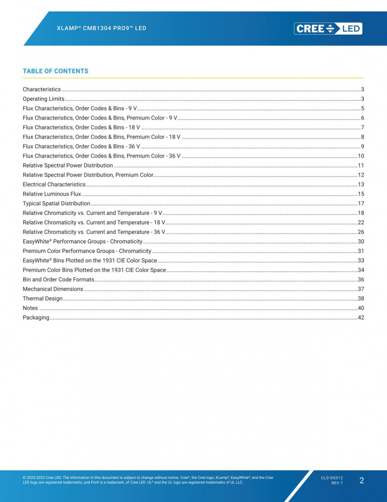 CMB1304 Pro9 datasheet page 2