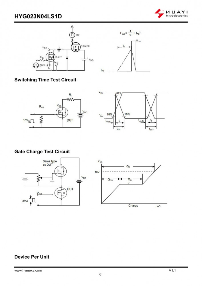 HYG023N04LS1D datasheet page 6