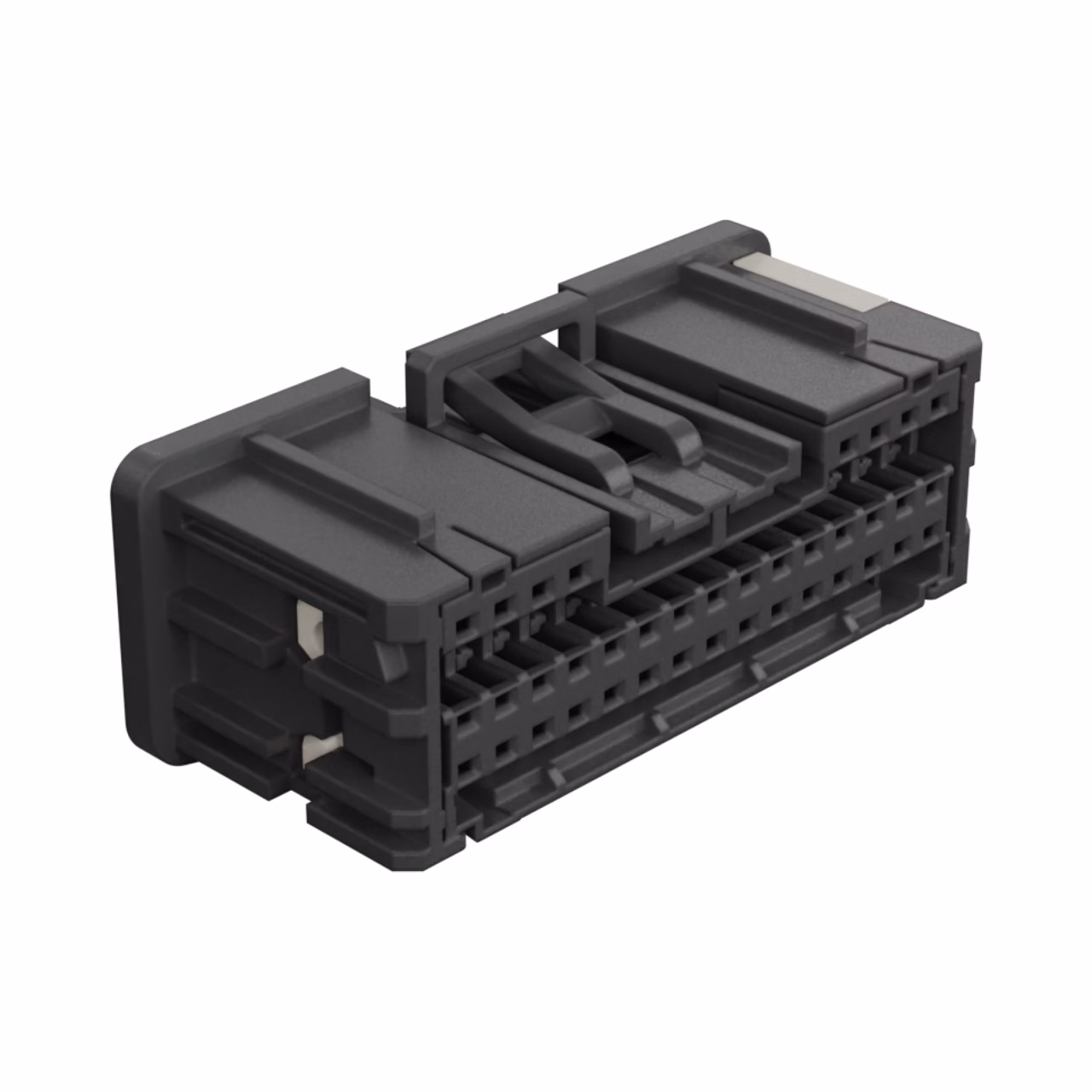 Mini50 Unsealed Receptacle, UL 94 HB, 3 Rows, without CPA, 38 Circuits, Polarization Option C, Dark Gray for sale