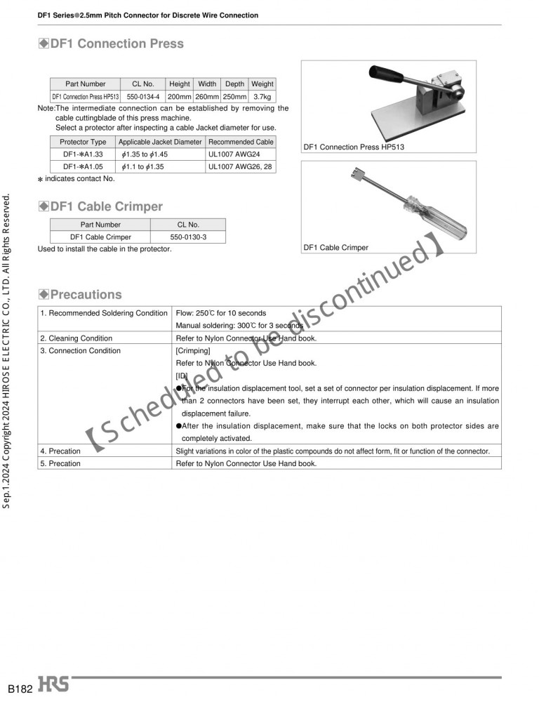 HRS DF1 Series technical document page 7