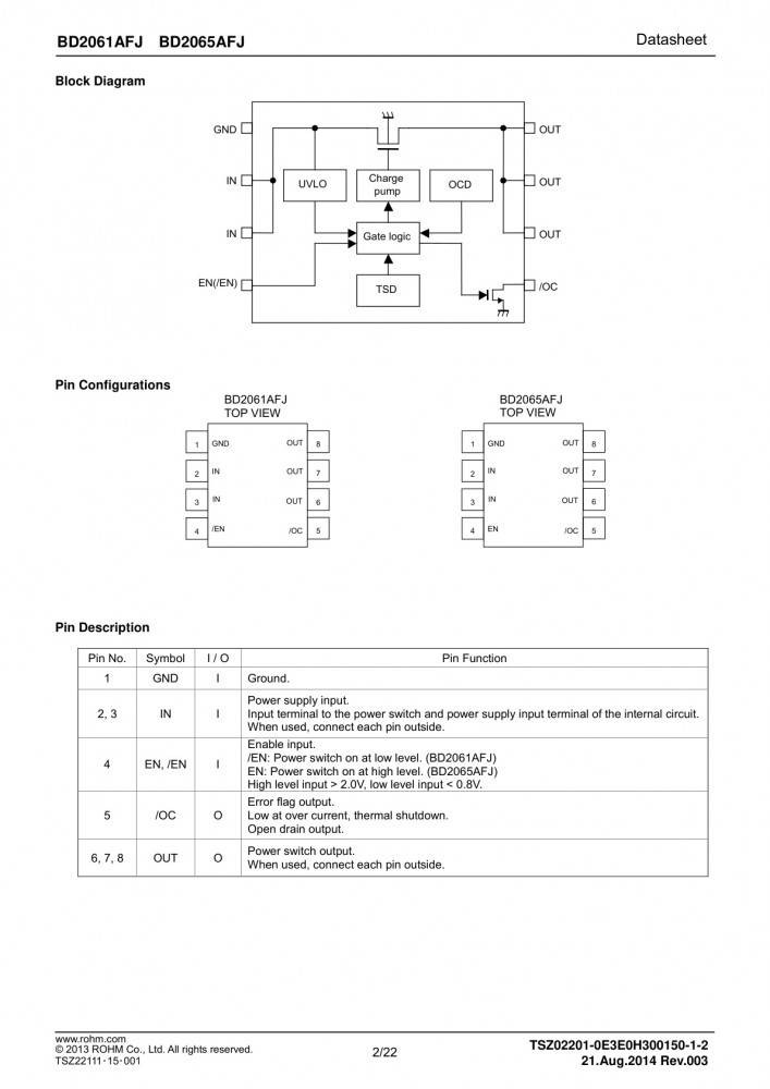 BD2065AFJ-E2 technical document page 2