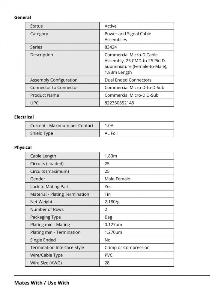 Product document page 2