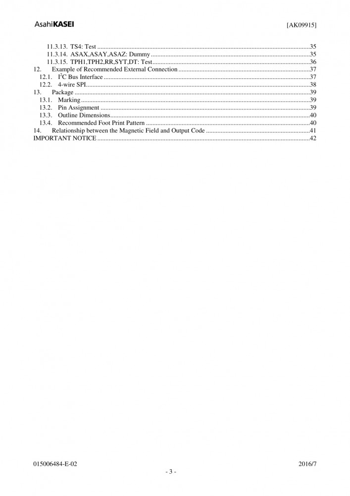 AK09915C datasheet page 3
