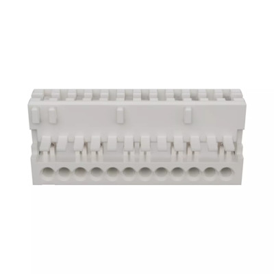 Appli-Mate RAST 2.5 IDT Housing, 2.50mm Pitch, Direct/Indirect, Female, 12 Circuits, Position Keys C, D, E, G, H, I, K, L and M Removed, Voided Circuits 2, 5, 8 and 11, Green Color Stripe for sale