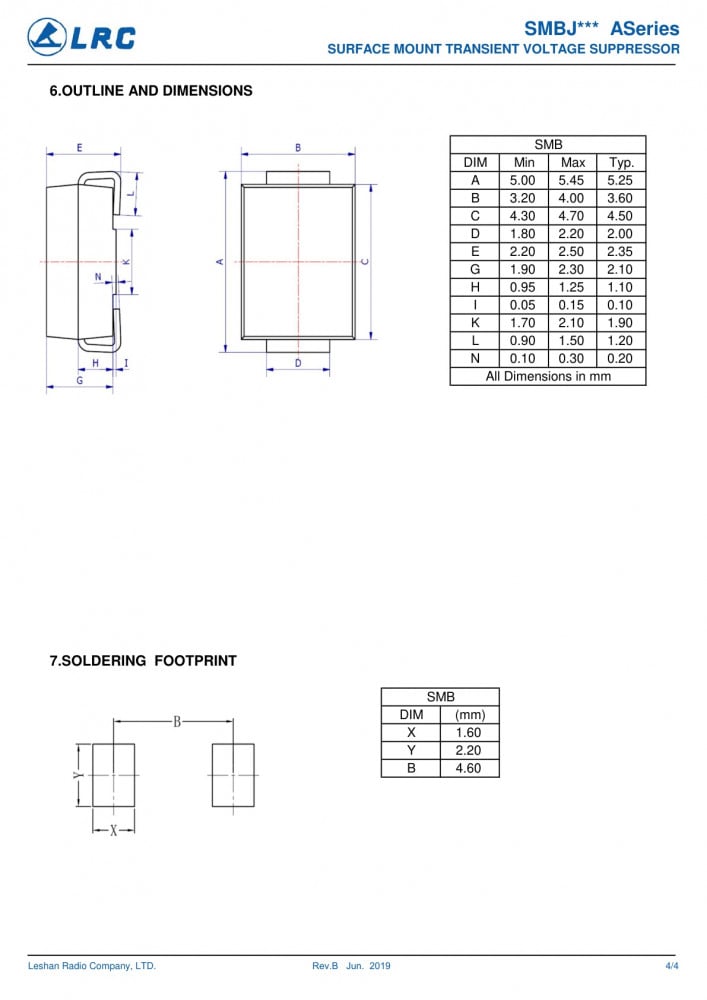 LRC SMBJ TVS datasheet page 4