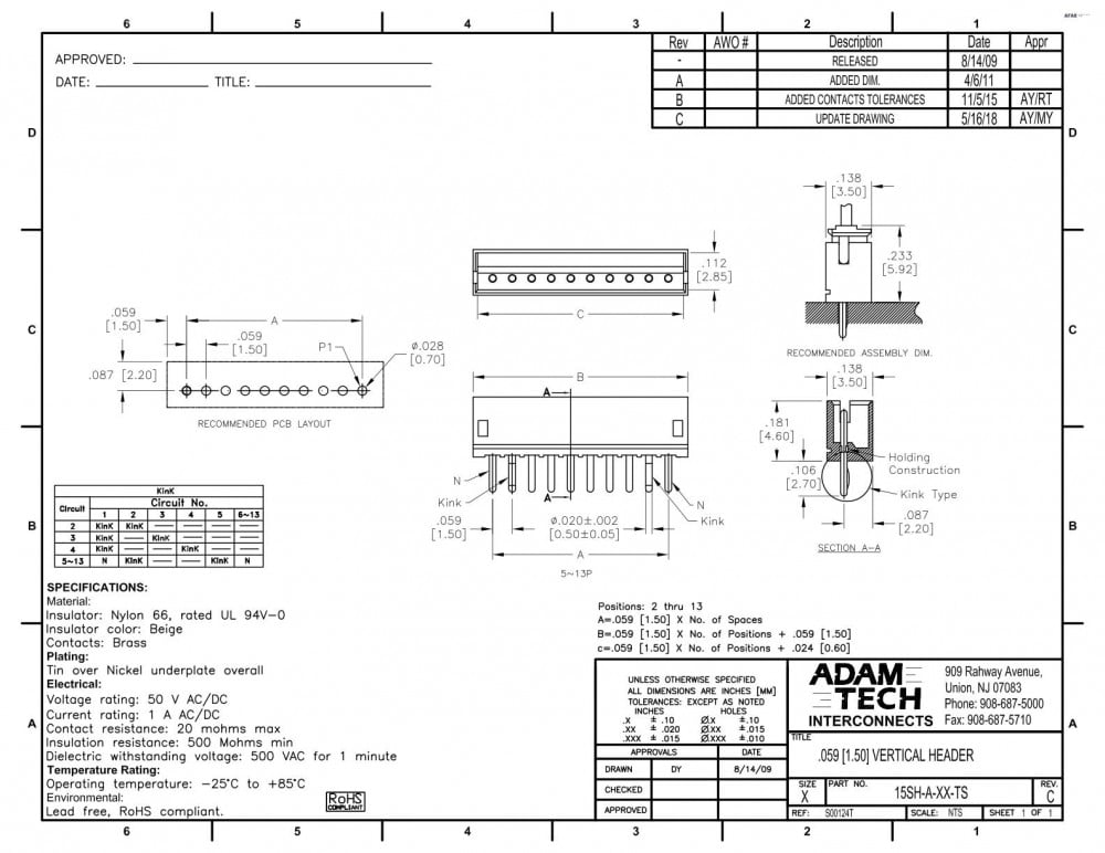 ADAM TECH 15SH-A-08-TS index 1