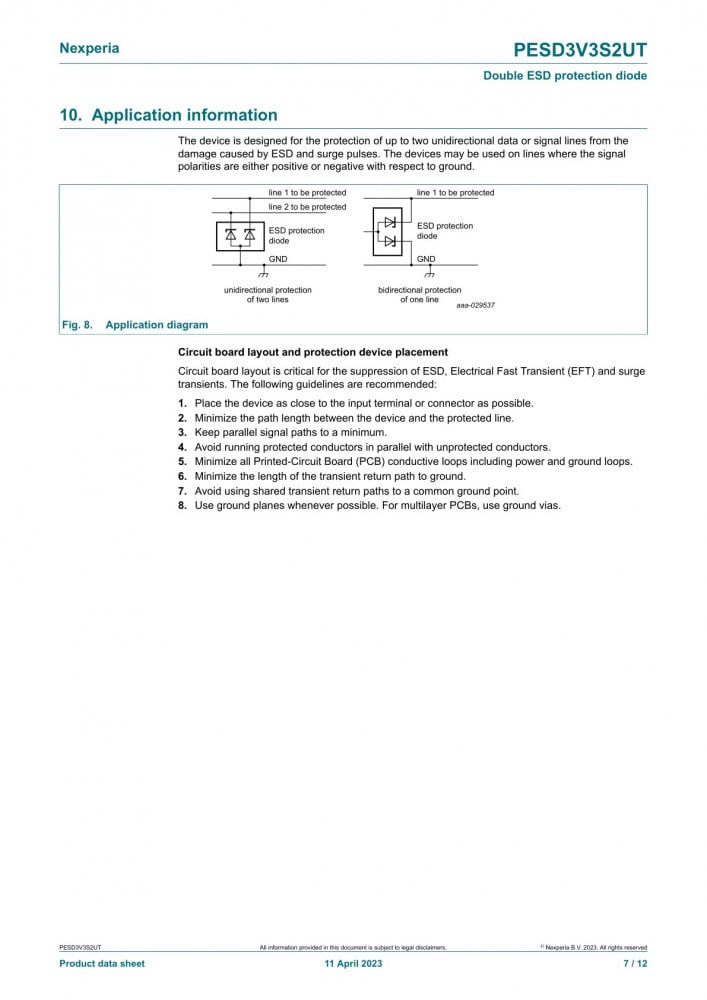 PESD3V3S2UT datasheet page 7