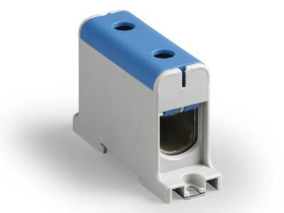 High Current Universal Clamp Terminal Block, 35.00mm DIN-rail or Screw Mount, 285.0A / 600V, Grey Housing and Cover, 1 Circuit for sale