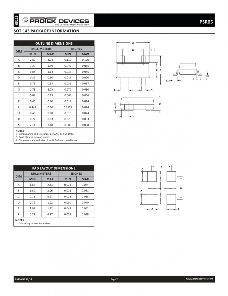 PSR05 datasheet page 7