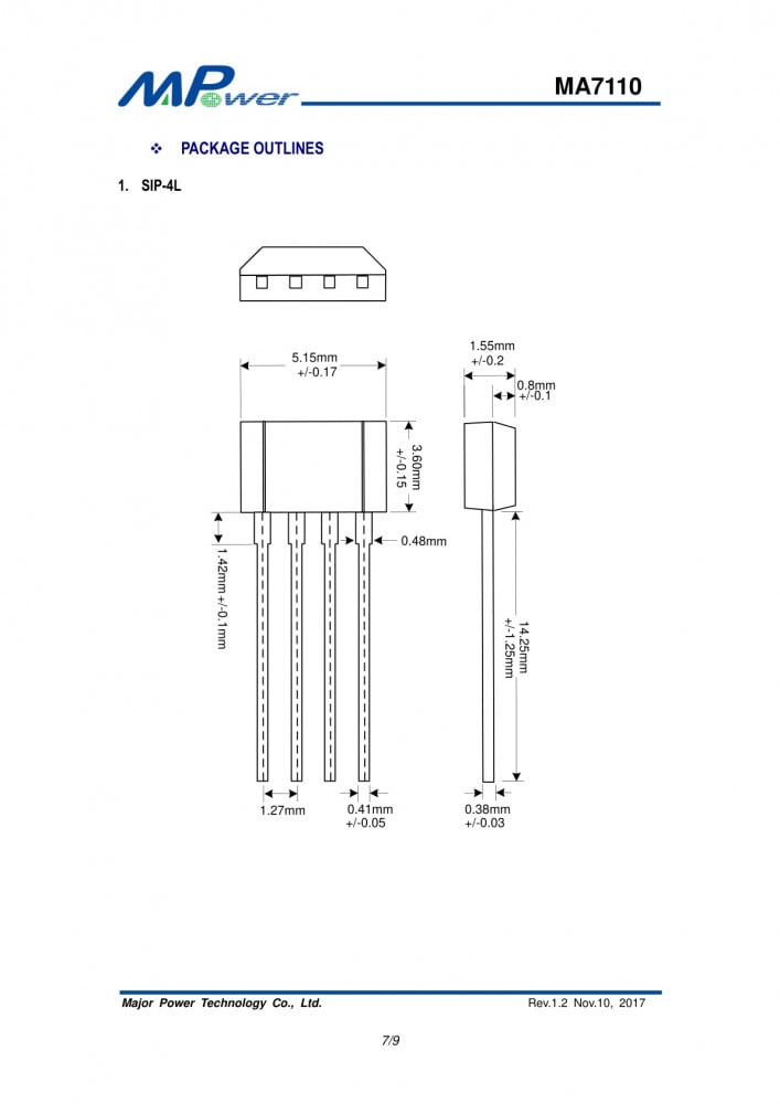 MA7110P4 datasheet page 7