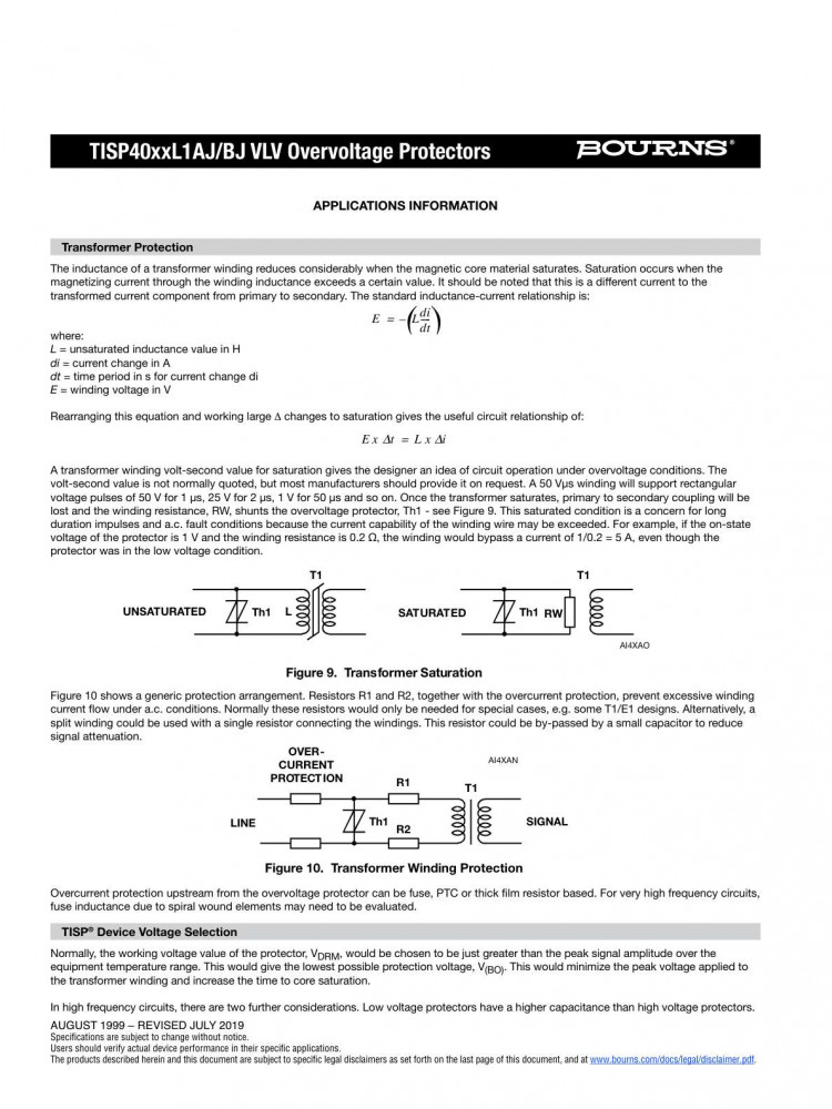 TISP4015L1AJR-S datasheet page 8