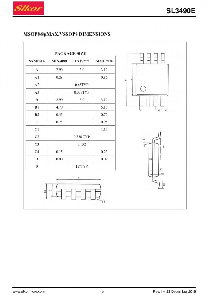 SL3490EESA datasheet page 10