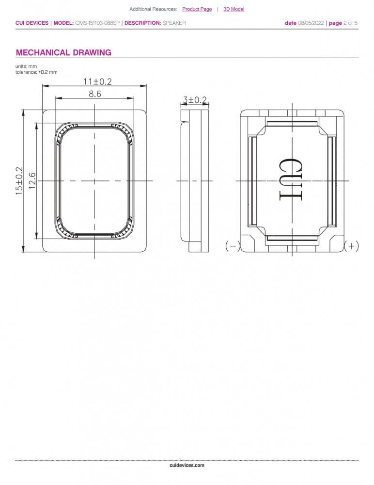 CMS-151103-088SP datasheet page 2
