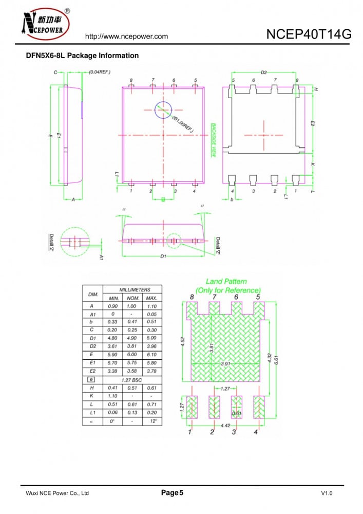 NCEP40T14G datasheet page 5